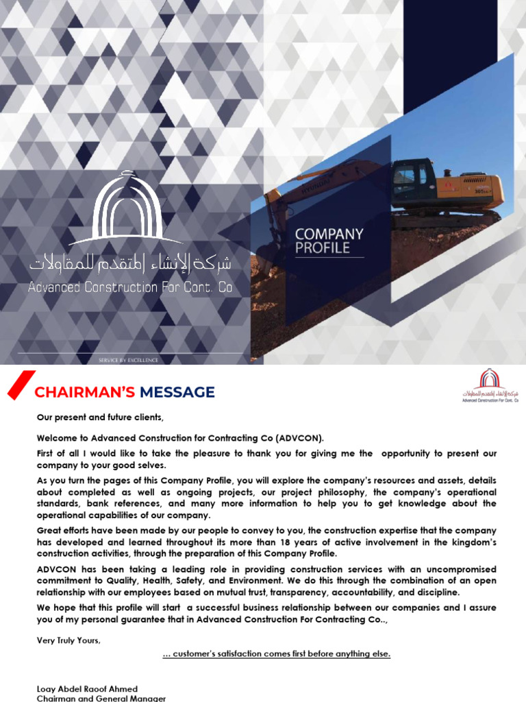 Advanced Construction Company Profile | PDF | Riyadh | Regulatory ...