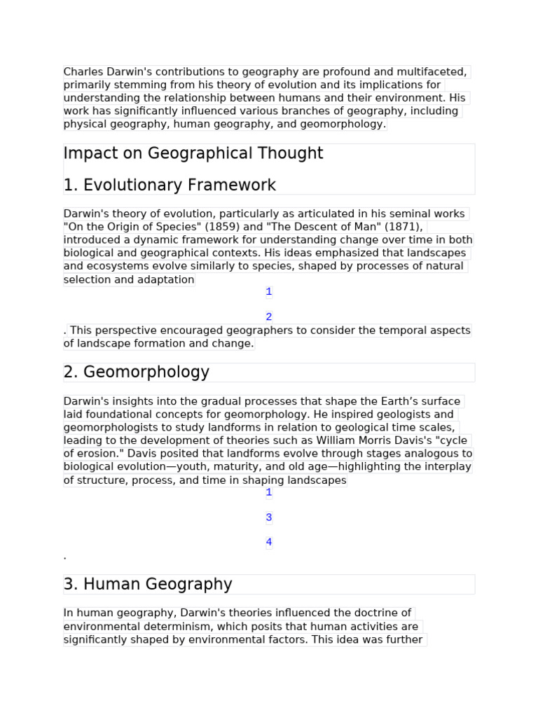 Charles Darwin | PDF | Geomorphology | Geography