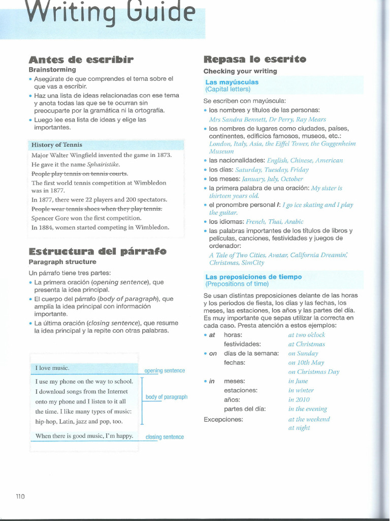 New English in Use 2 - Writing Guide | PDF