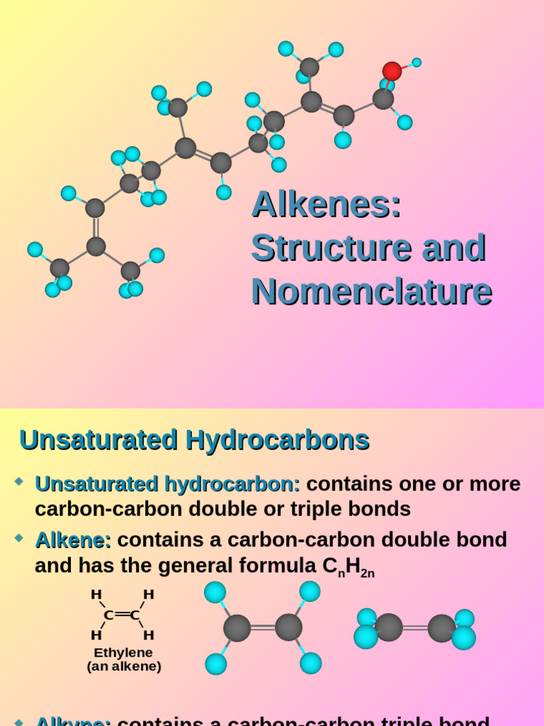 Alkenes, Its Structure - 2024 | PDF | Alkene | Isomer