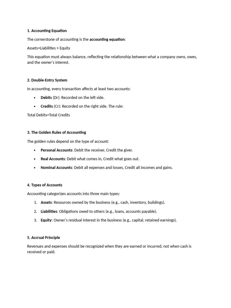 Basic Accounting Principles | PDF | Finance & Money Management