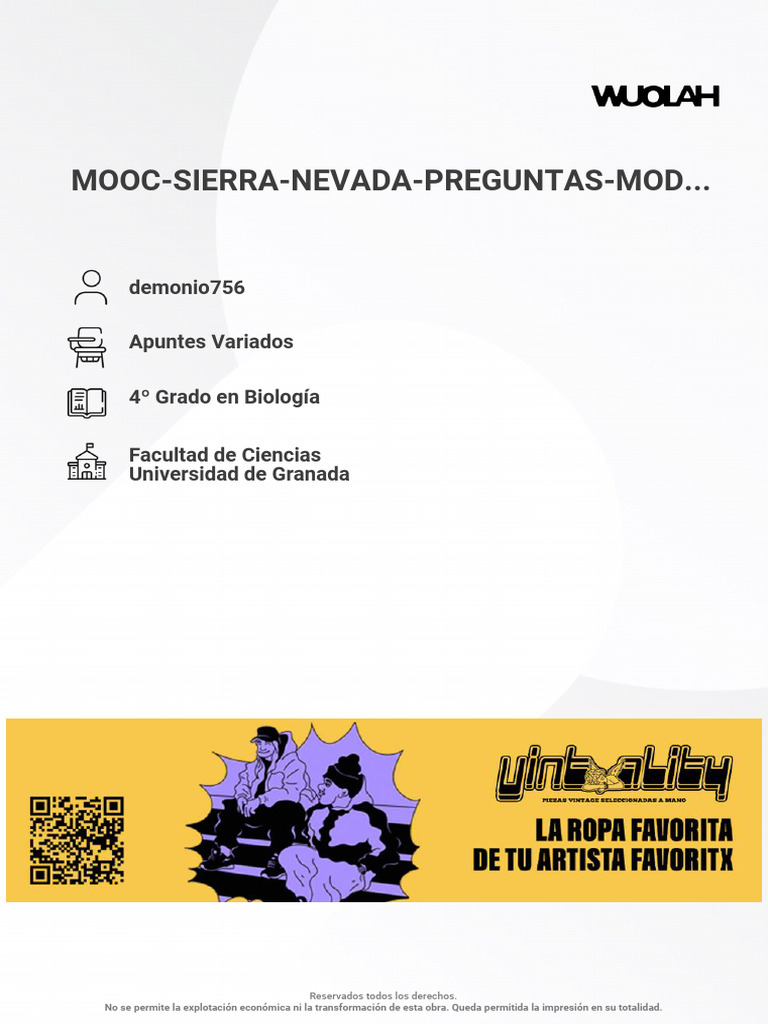 Wuolah Free MOOC SIERRA NEVADA PREGUNTAS MODULO 6 | PDF