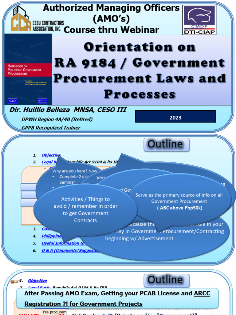 AMO Course on Government Procurement | PDF | Joint Venture | Procurement