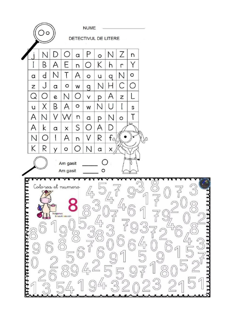 Detectivul Literei O Si Al Cifrei 8 | PDF