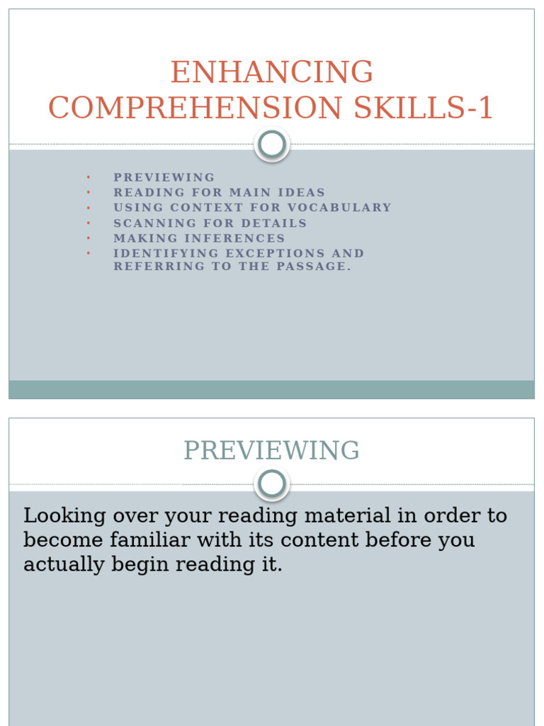 F English1 | PDF | Speed Reading | Reading Comprehension