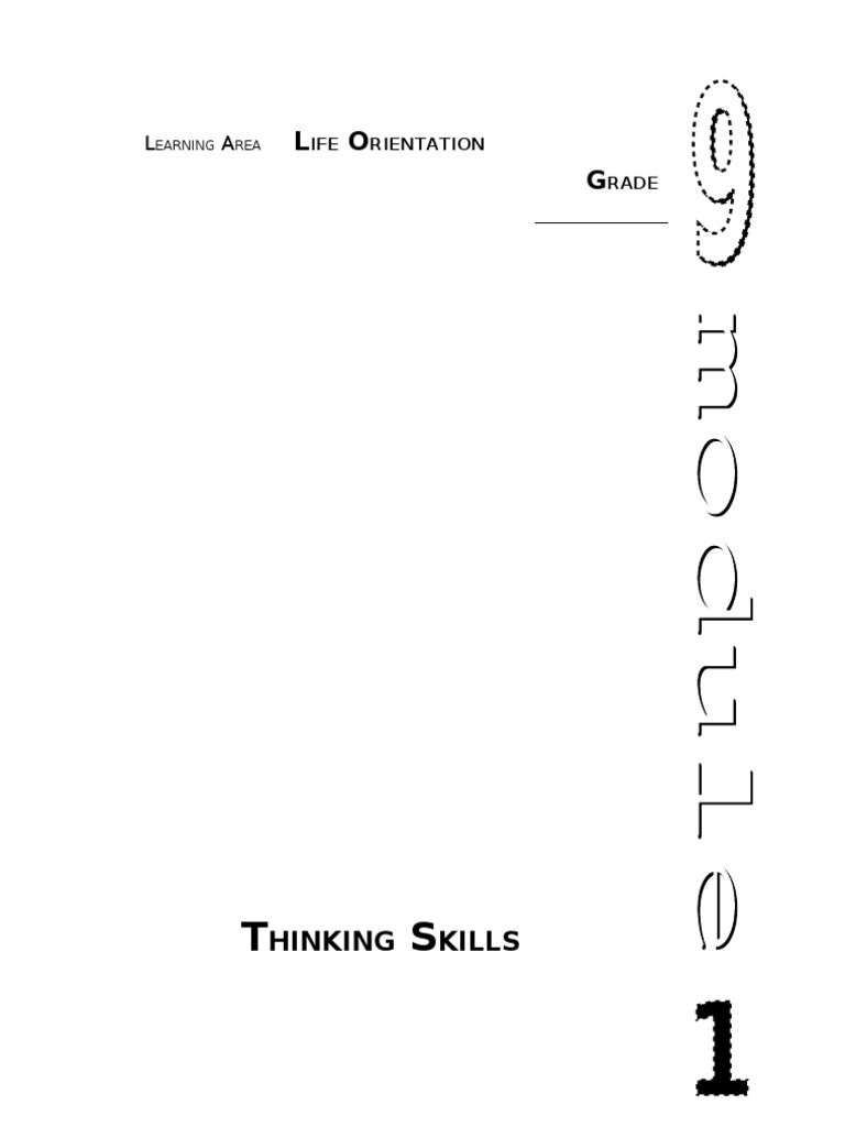 Lo Gr9 m1 Thinking | PDF | Lateralization Of Brain Function ...