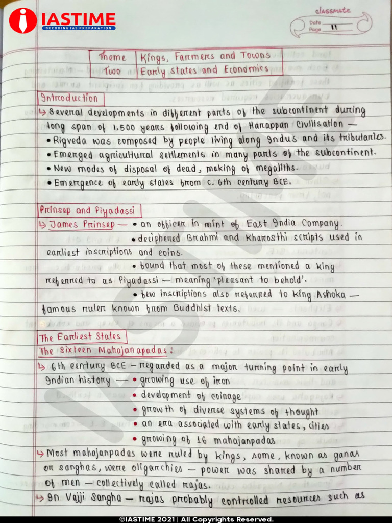 NCERT History Class 12 Part-1 (Chapter-2) by ©IASTIME | PDF