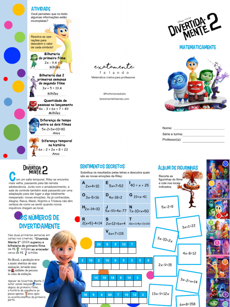 FOLDER Divertidamente | PDF