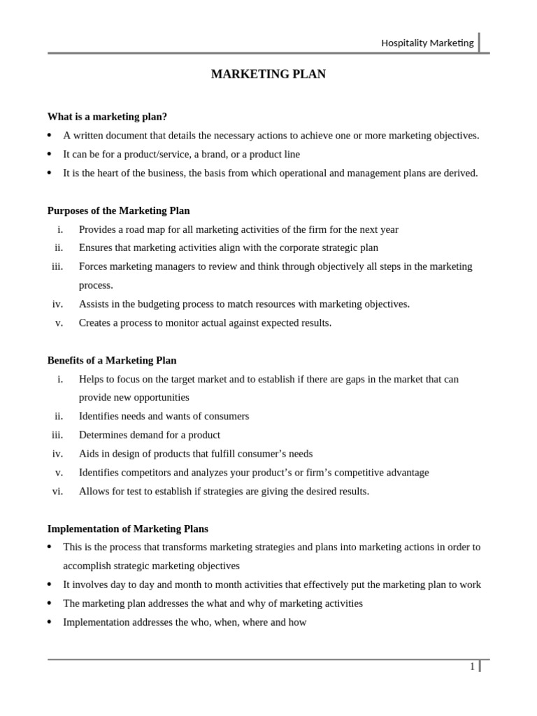 MARKETING PLAN and TEMPLATE | PDF | Marketing | Pricing