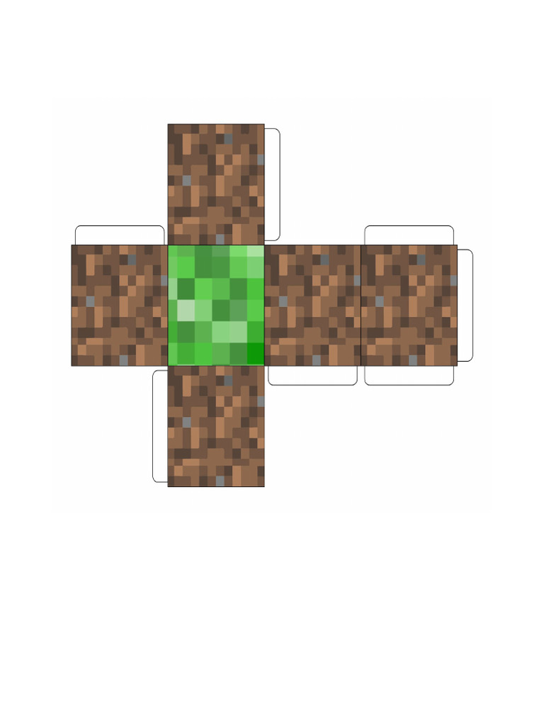 Minecraft Papercraft Grass Block - 394017.jpg | PDF