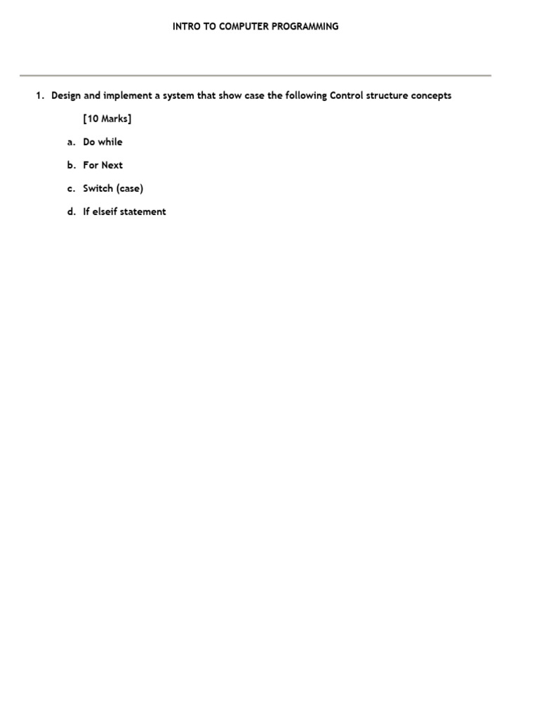 Intro To Programming Assignment III | PDF | Technology & Engineering