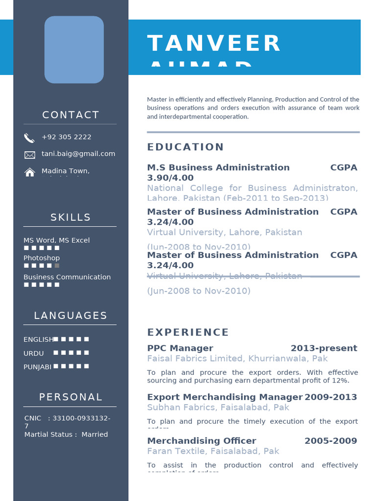 Resume Template | PDF