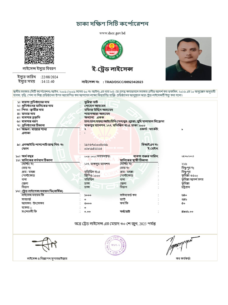 WWW DSCC Gov BD | PDF