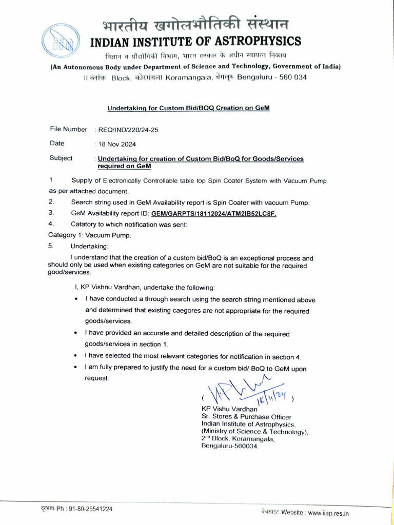 Custom Bid Spin Coater | PDF