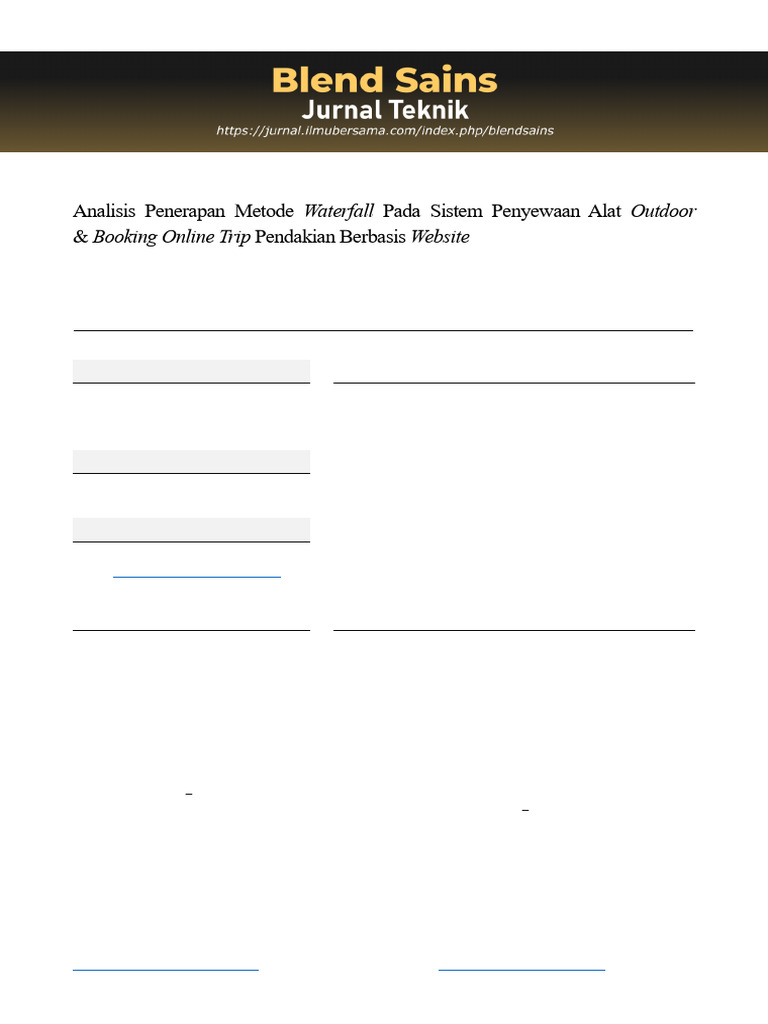 Sistem Informasi Penyewaan Outdoor Warbah | PDF | Komputer