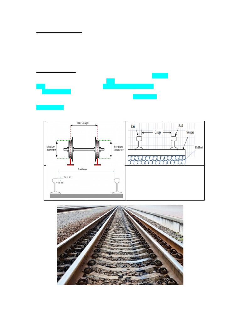 Railway Gauges Explained | PDF | Track Gauge | Rail Transport
