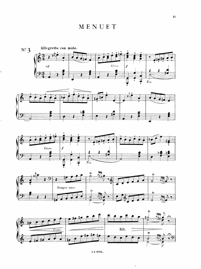 No.3 - Menuet | PDF