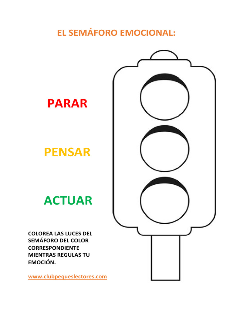 15 Semaforo Emocional Colorear | PDF