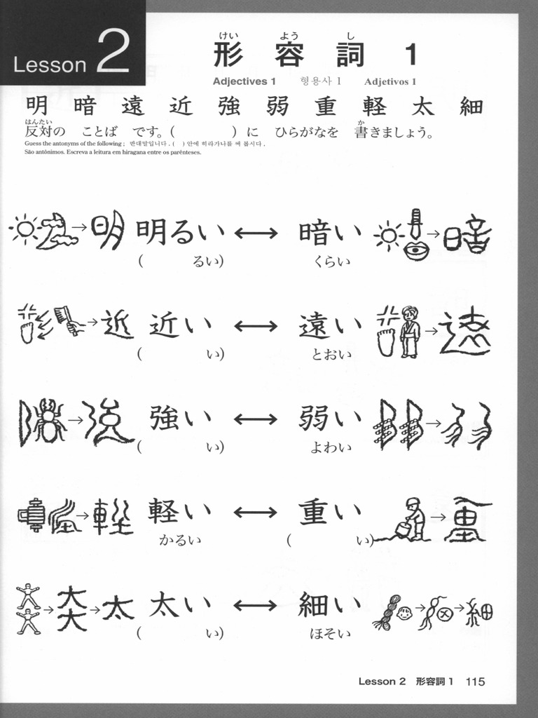 Nihongo Challenge Kanji N4 (Lekce 2-5) | PDF
