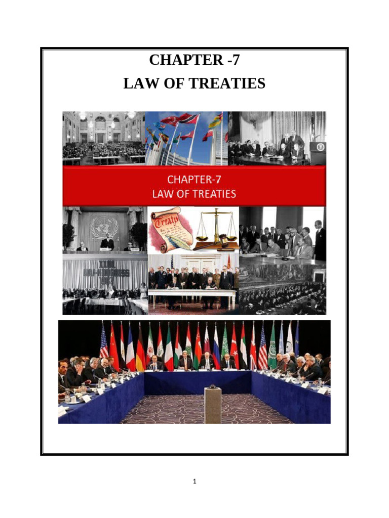 Chapter 7 Treaties 2021 | PDF | Treaty | International Law