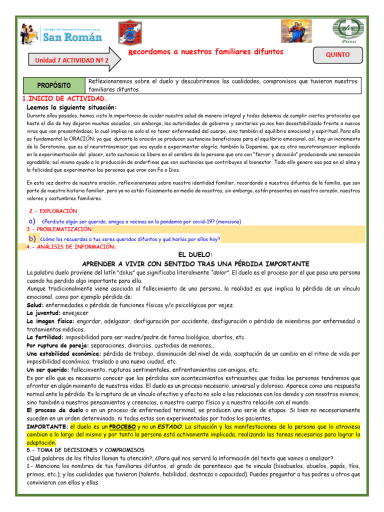 FICHA 2 Exp 7 | PDF | Dolor | Sicología