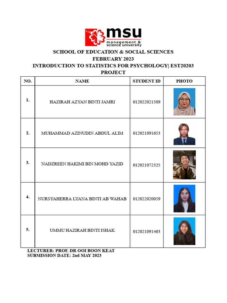 Statistics Project | PDF | P Value | Student's T Test