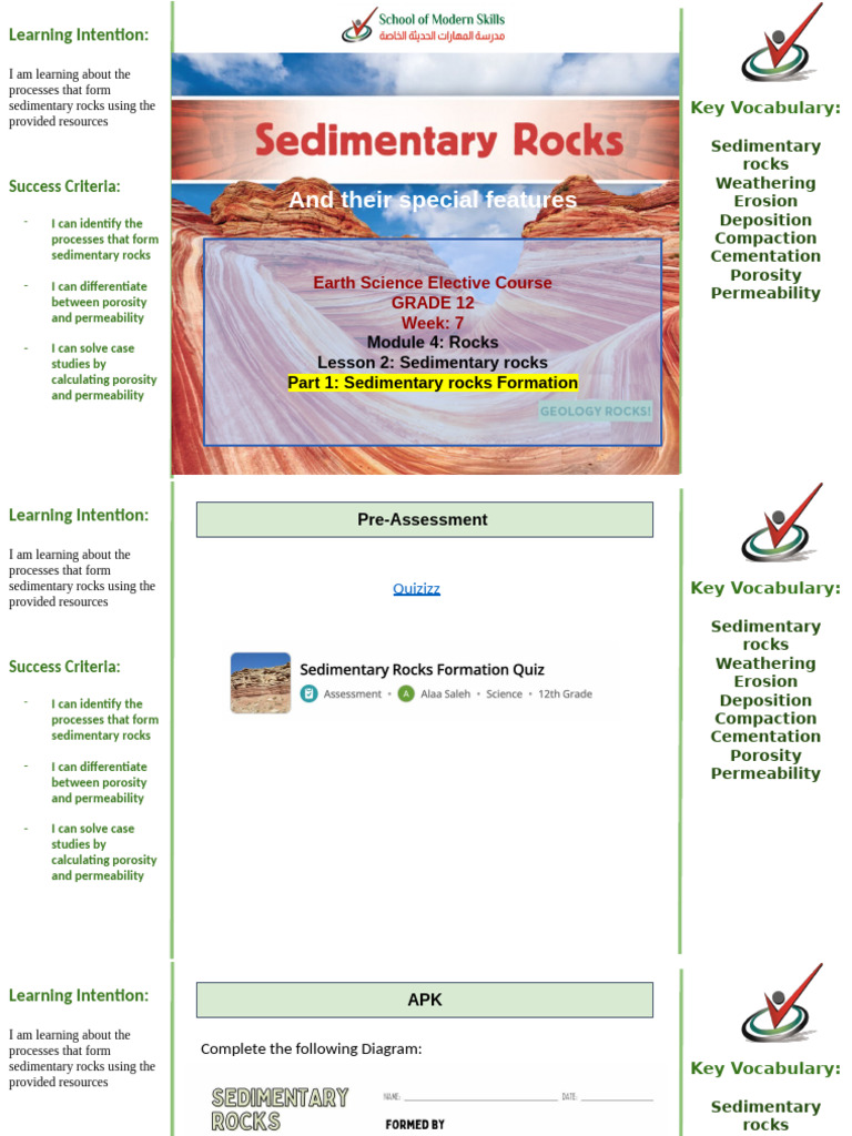 Sedimentary Rocks | PDF | Clastic Rock | Sedimentary Rock