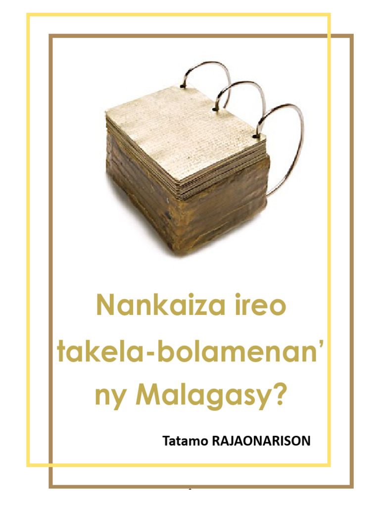 Nankaiza Ireo Takela-Bolamena | PDF