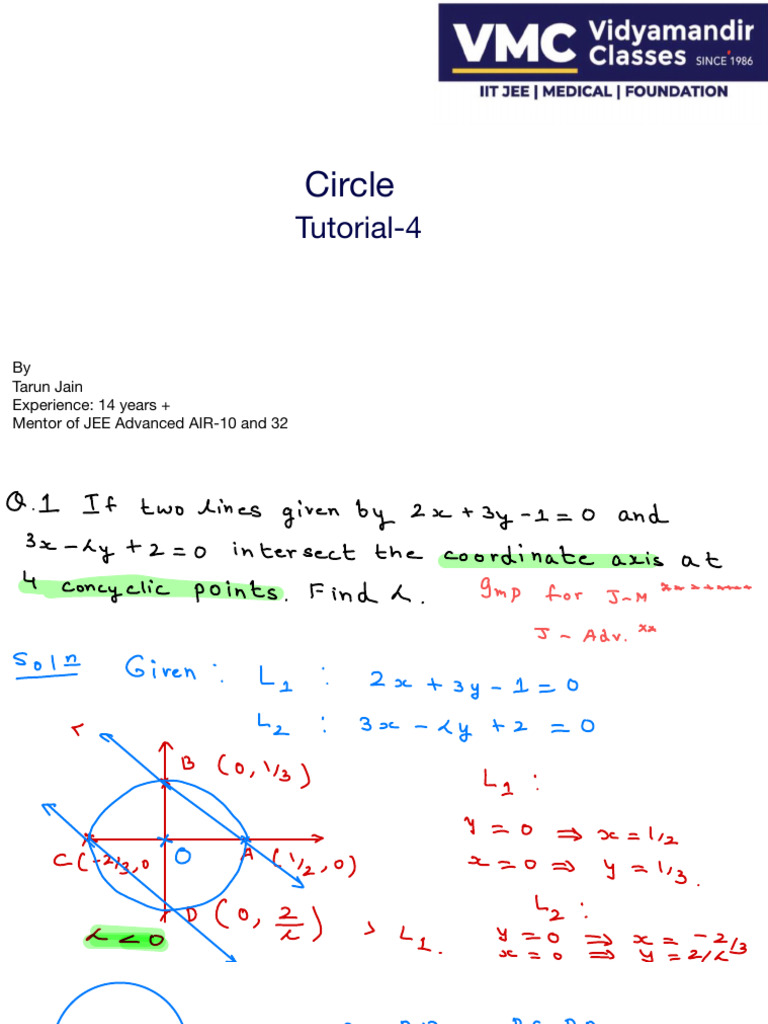 Circle Tutorial 4 | PDF