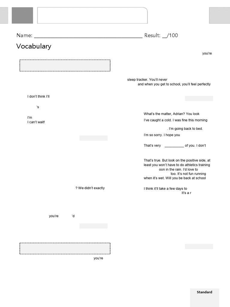 Gi B2 U2 Test Standard Pdf