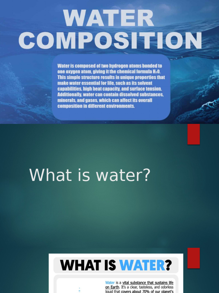 Presentation - The Importance and Uses of Water | PDF | Water | Agriculture