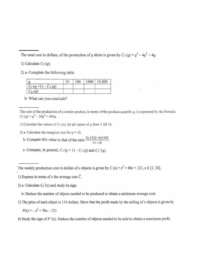 11ES Math sheet5 | PDF | Function (Mathematics) | Asymptote
