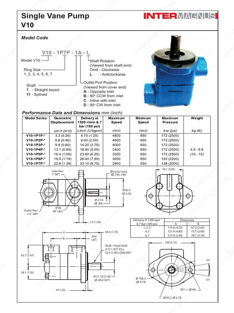 V10 V20 V2010 V2020 Intermagnus | PDF | Pump | Mechanical Engineering