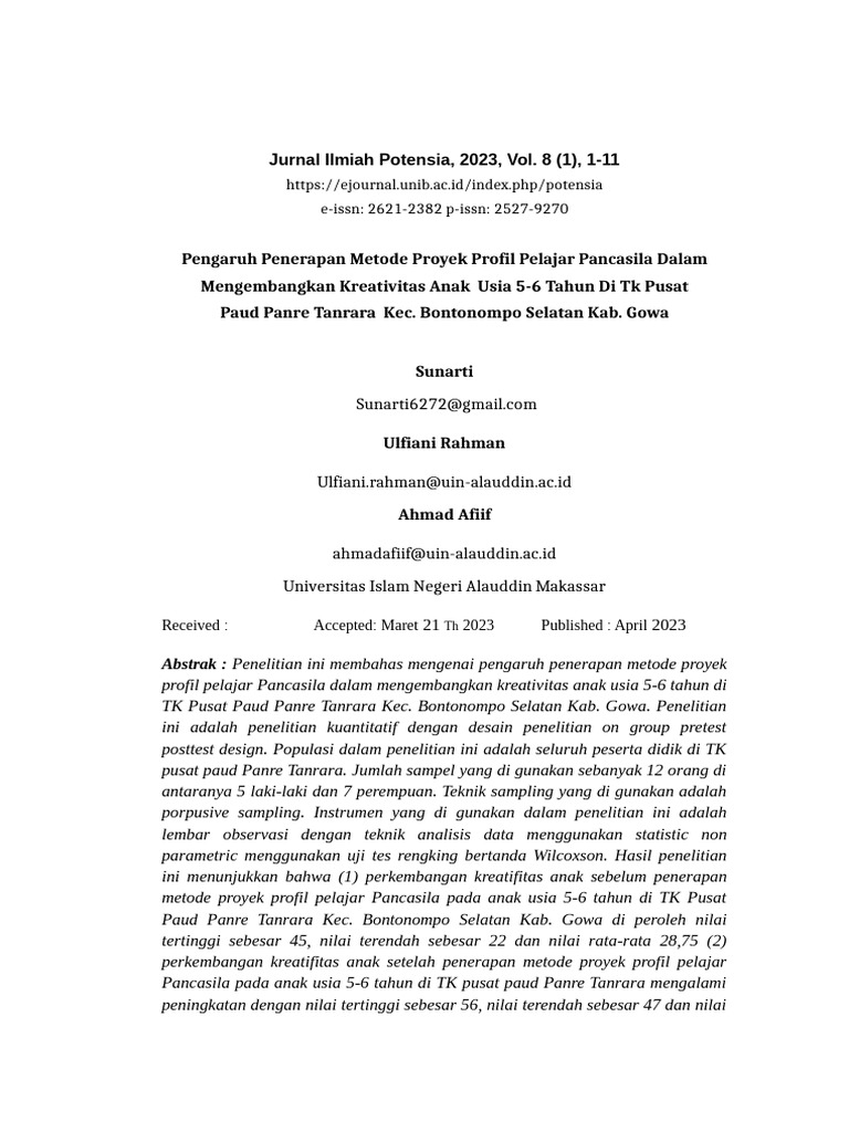 Jurnal Sunarti (Template Sinta 3) | PDF