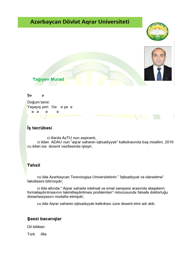 Dosent T. Murad CV 2024 | PDF