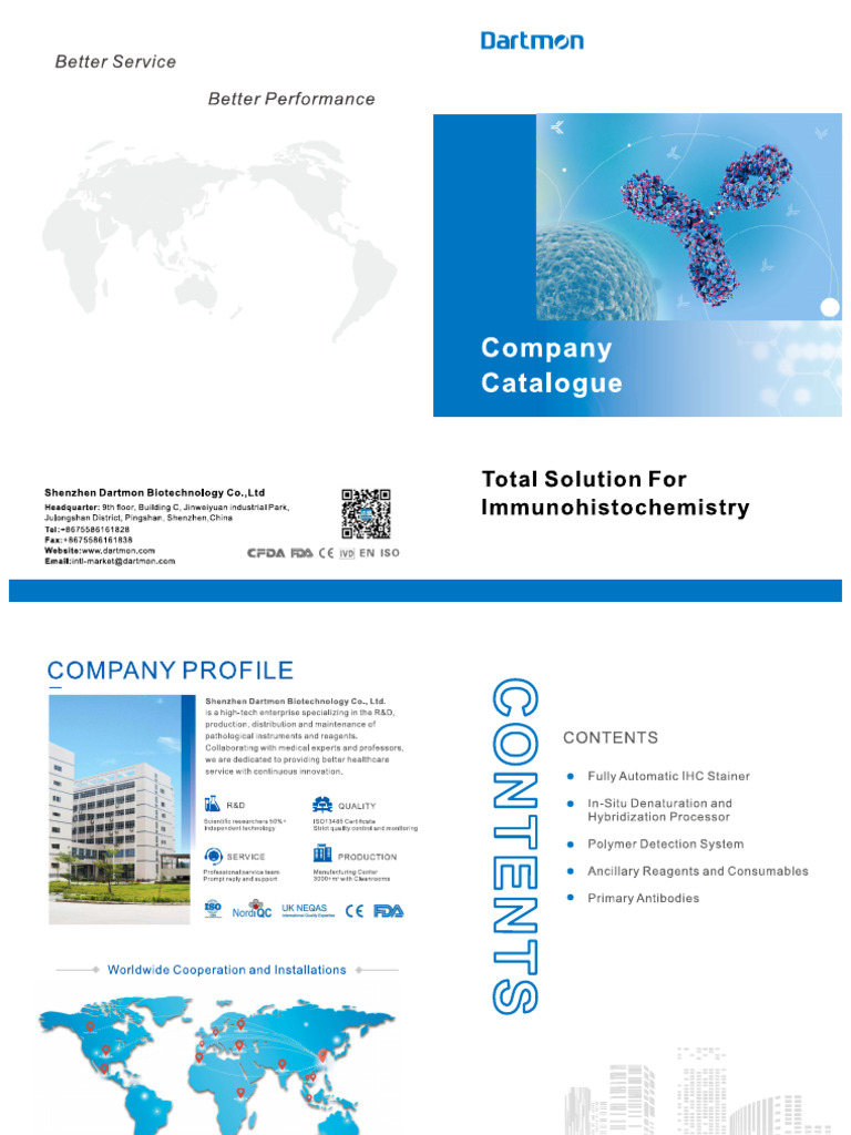 Dartmon IHC System Total Solution - Catalogue - FDA - W | PDF