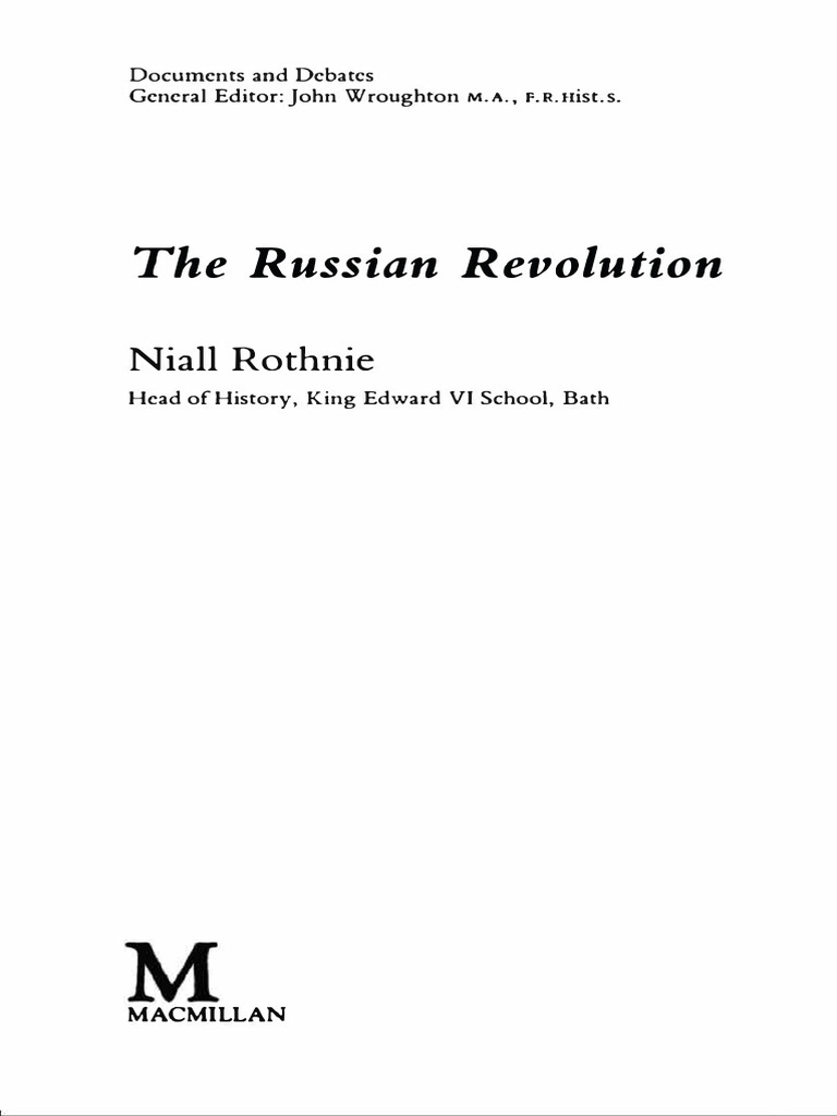 Rothnie, The Russian Revolution (Documents and Debates) | PDF ...