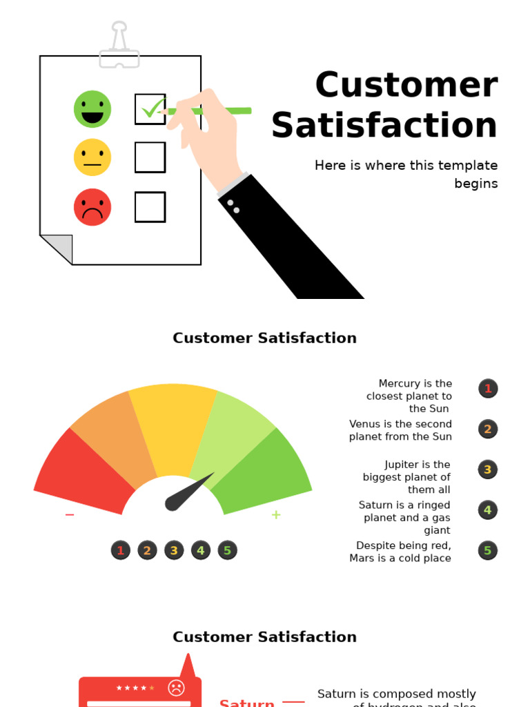 Customer Satisfaction Infographics by Slidesgo | PDF | Planets ...