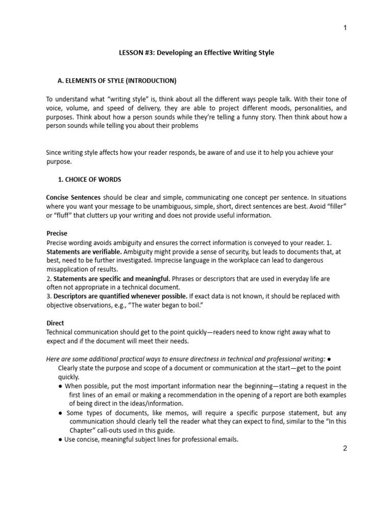 Technical Writing Style Guide | PDF | Paragraph | Sentence (Linguistics)