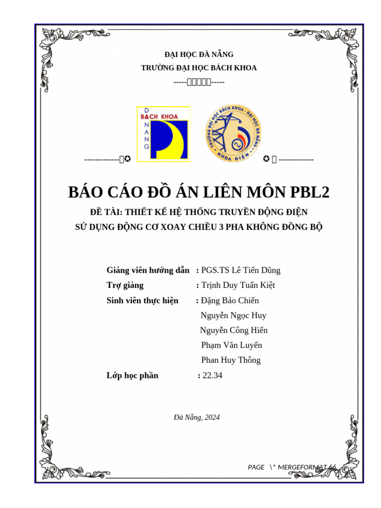 Nhóm 11 - Báo Cáo PBL2 | PDF