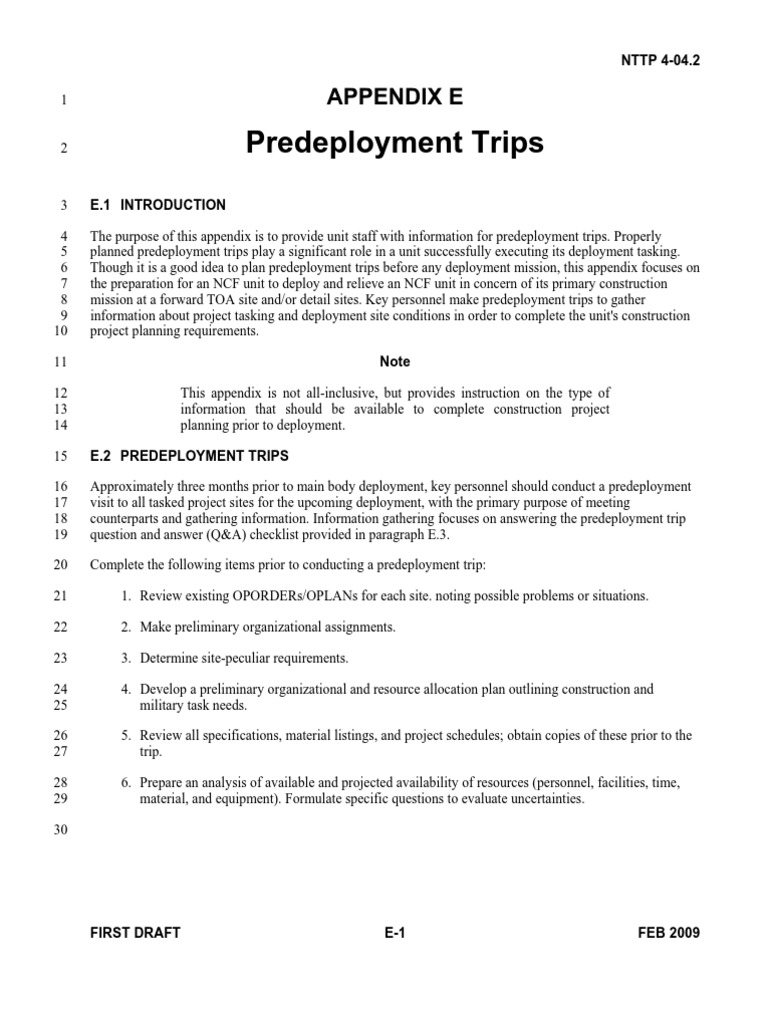 Pre Deployment Checklist | PDF | Mail | Evaluation