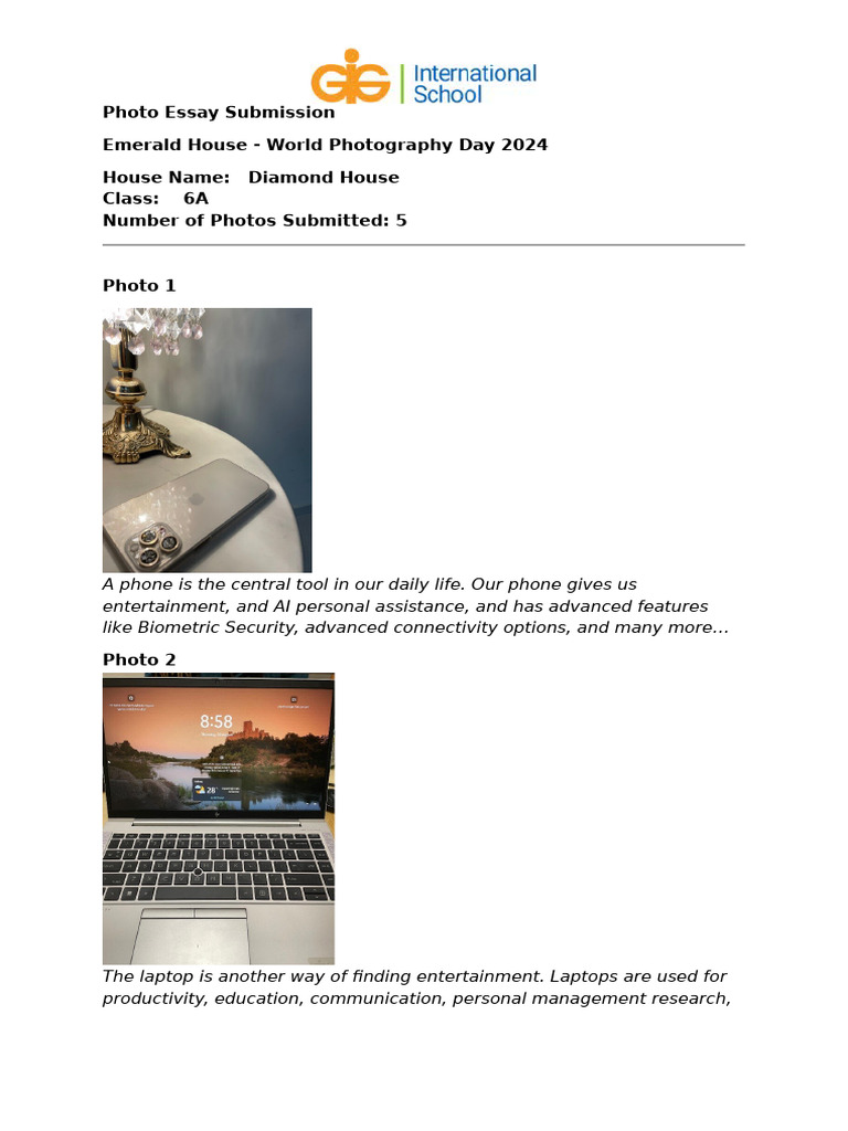 Photo Essay - Template | PDF