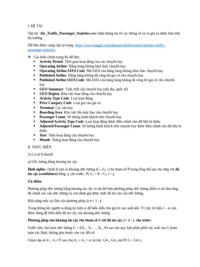 xstk thống kê mô tả | PDF