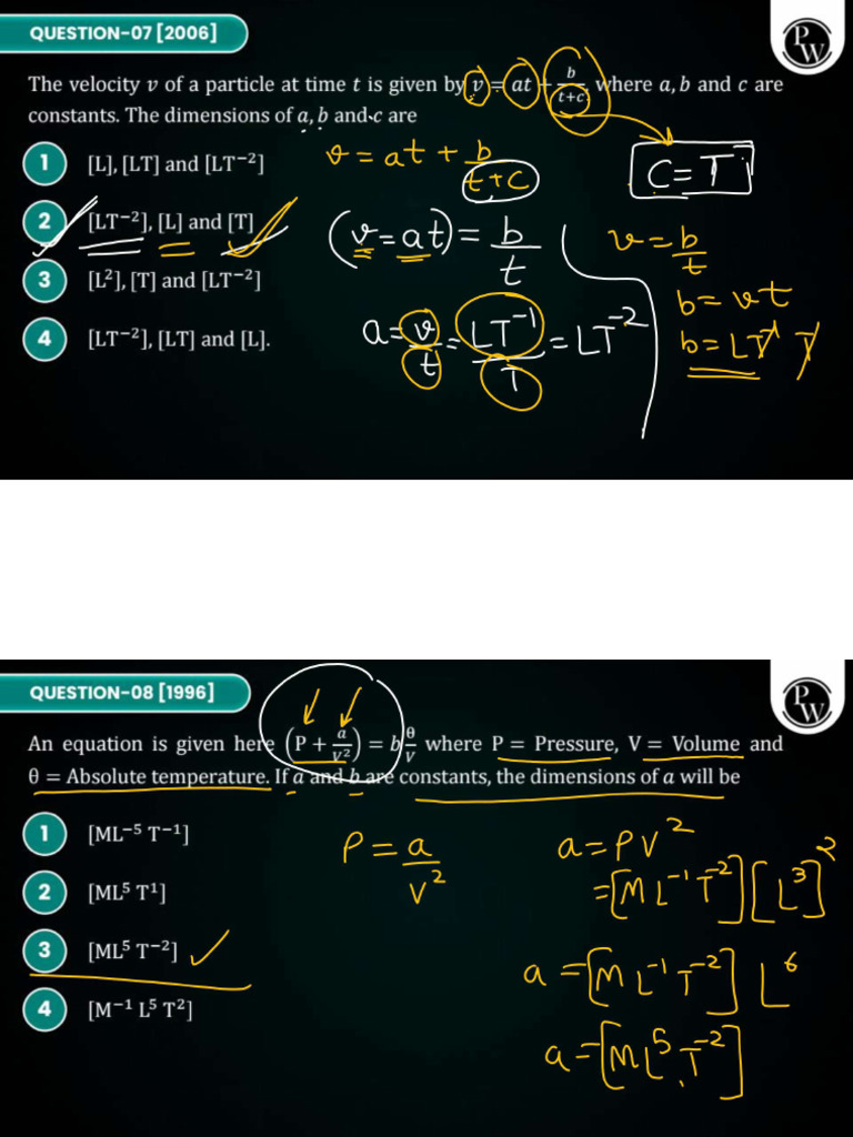 Dimensional Analysis | PDF