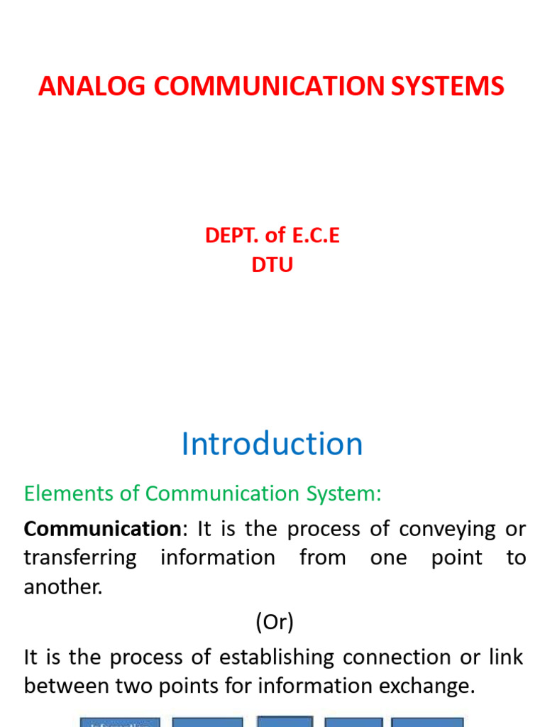 Analog Comm 1 Pdf Frequency Modulation Modulation