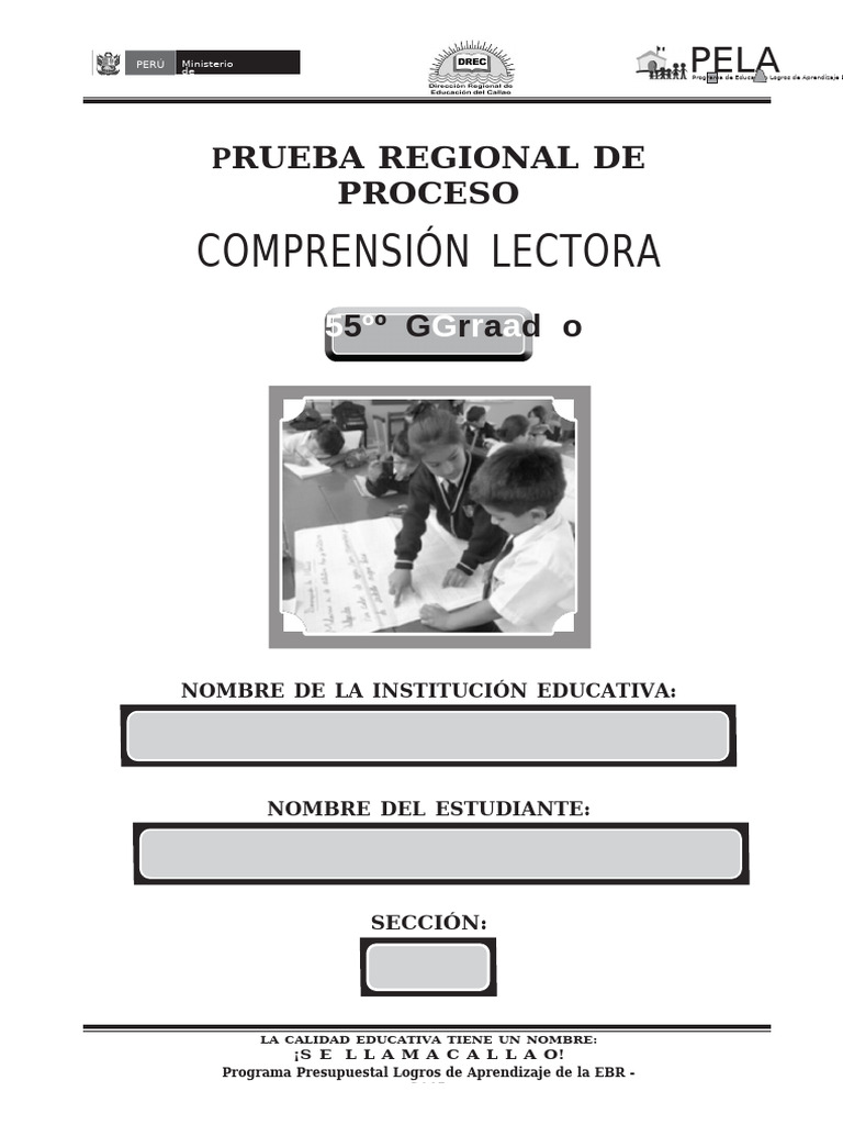 Evaluaciones Tipo ECE Comprensión Lectora de 5 | PDF | Agua | Nutrición