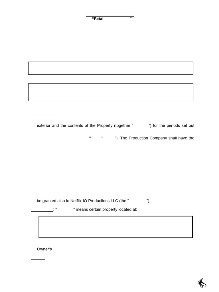 Justin Lesar - Location Agreement | PDF | Indemnity | Common Law