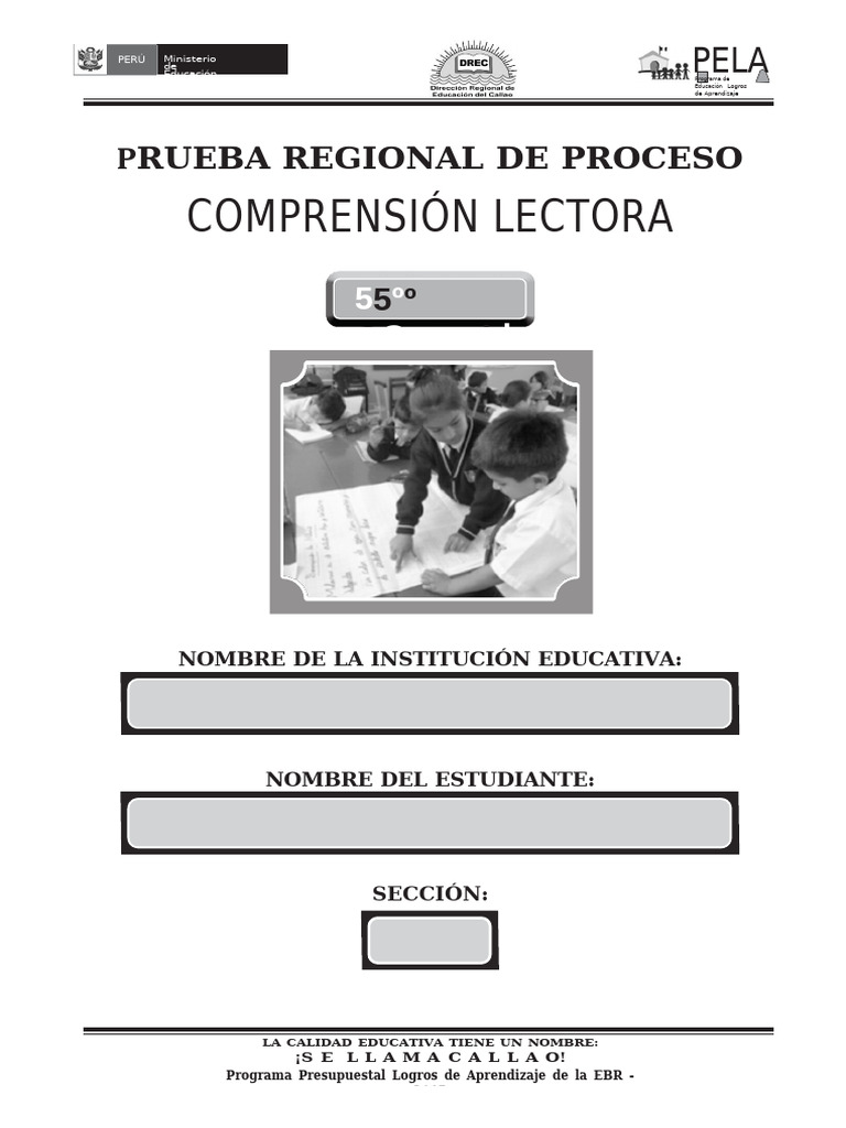 Evaluaciones Tipo ECE Comprensión Lectora de 5 | PDF | Agua | Nutrición