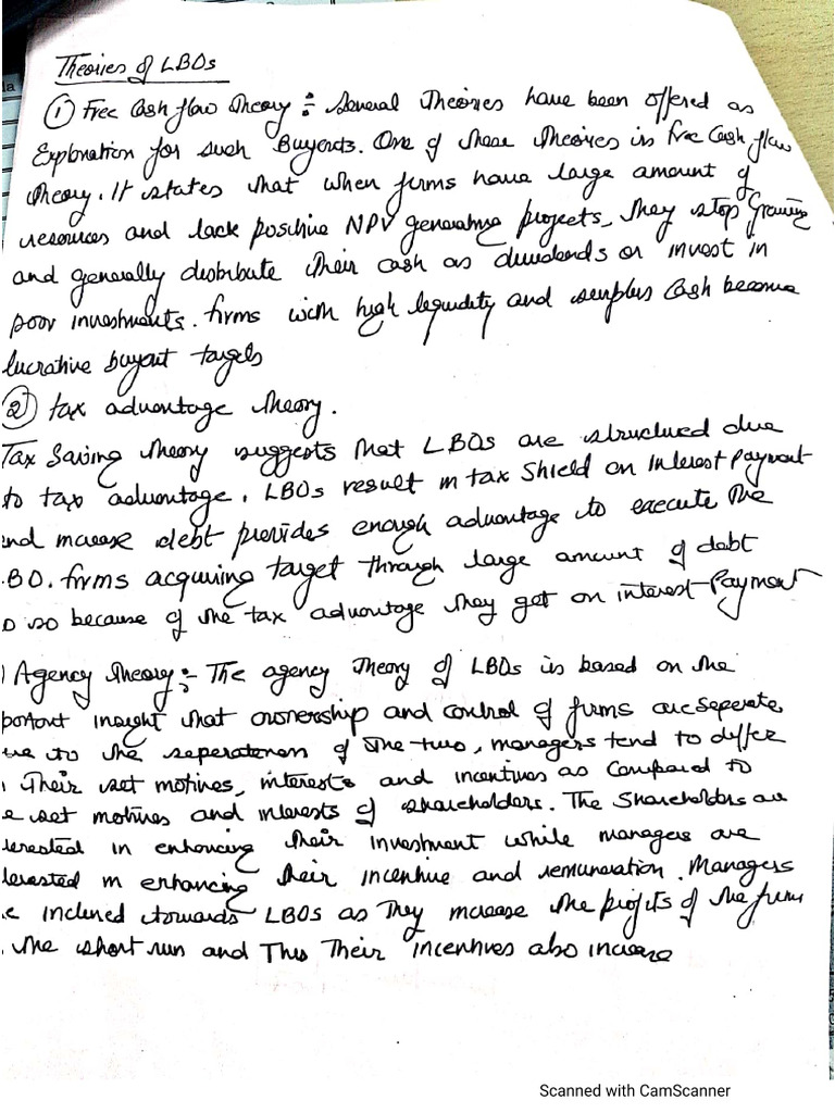 LBO Theories and Exit Strategies | PDF