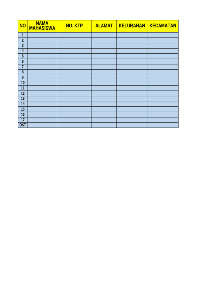 Format Data Bulk Pembukaan Rekening | PDF